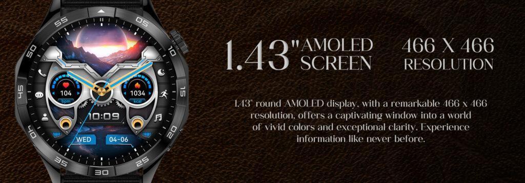 Ultima Magnum E400 Smartwatch | 1.43″ AMOLED display | IP68 water ...